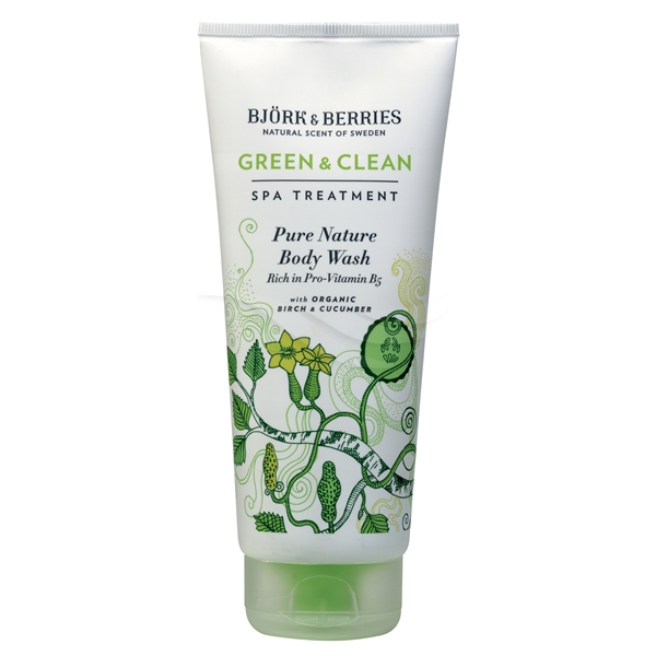 Green & Clean Pure Nature Body Wash - Björk & Berries - Duschgelé ...