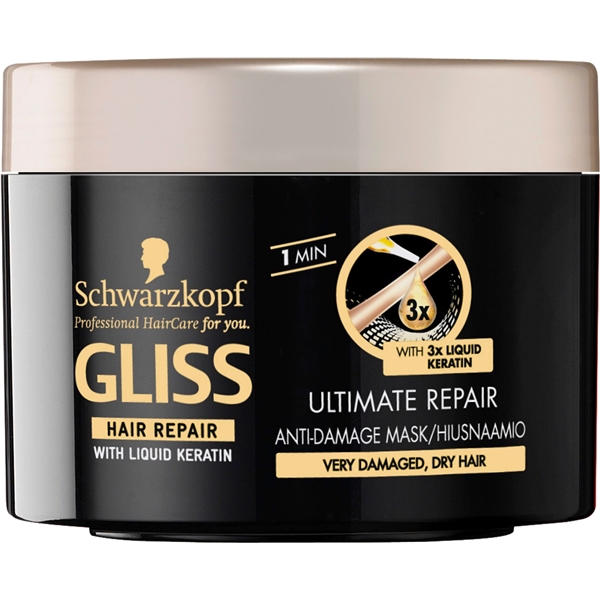 Gliss Ultimate Repair Anti Damage Mask - Schwarzkopf - Hårkur ...
