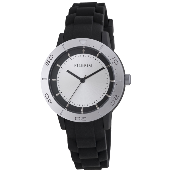Rubber Watch Black - Pilgrim - Klockor | Shopping4net