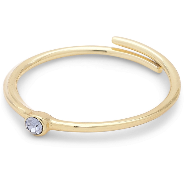 Lulu Gold Plated Stack Ring Blue Crystal - Pilgrim - Ringar | Shopping4net