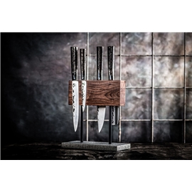 Knivblock magnetiskt Valnöt - Knivtillbehör - Laguiole Style de Vie ...