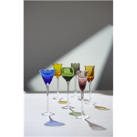 Snapsglas 6-pack Mixade färger - Snaps- & Avecglas - Lyngby Glas ...