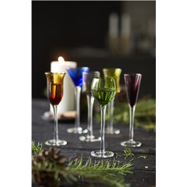Snapsglas 6-pack Mixade färger - Snaps- & Avecglas - Lyngby Glas ...
