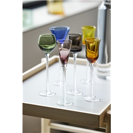 London Snapsglas 6-pack Mixade färger - Snaps- & Avecglas - Lyngby Glas ...