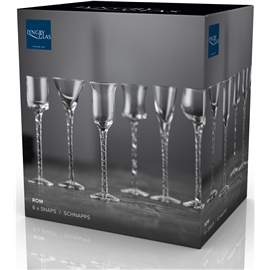 Rom Snapsglas 6-pack Klar - Snaps- & Avecglas - Lyngby Glas | Shopping4net