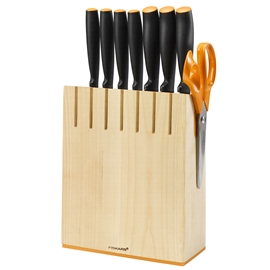 Knivblock i trä med 7 knivar - Knivtillbehör - Fiskars | Shopping4net
