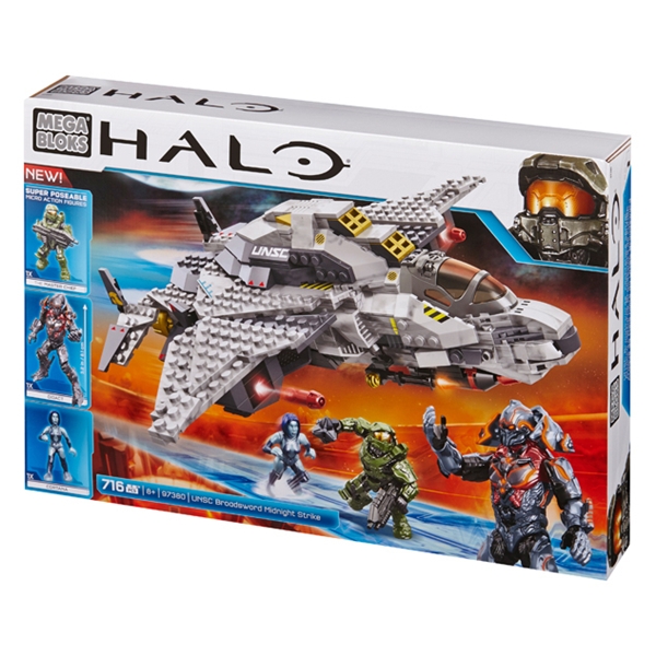 Halo 97380 UNSC Broadsword Midnight Strike - Mega Bloks - Mega Bloks ...