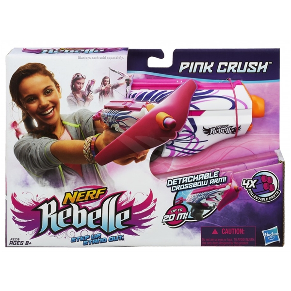 Nerf Rebelle Pink Crush - Utomhus-leksaker - NERF | Shopping4net