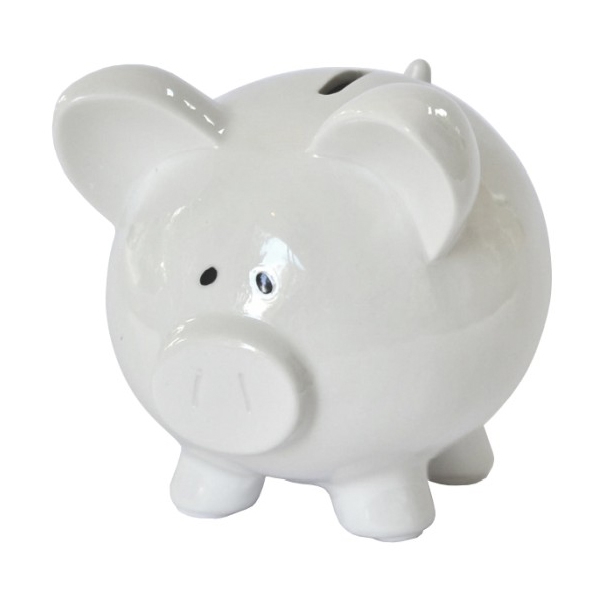 Spargris Porslin Vit - Dekoration - Petit Monkey | Shopping4net