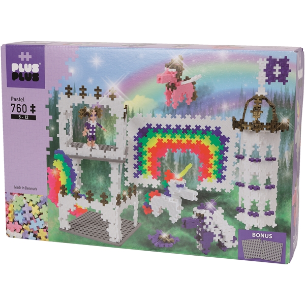 Plus Plus Rainbow Castle 760 Delar - Pysselmaterial - Plus Plus ...