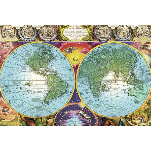 Pussel 3000 Bitar Antique Map - 3000 bitar - Ravensburger | Shopping4net