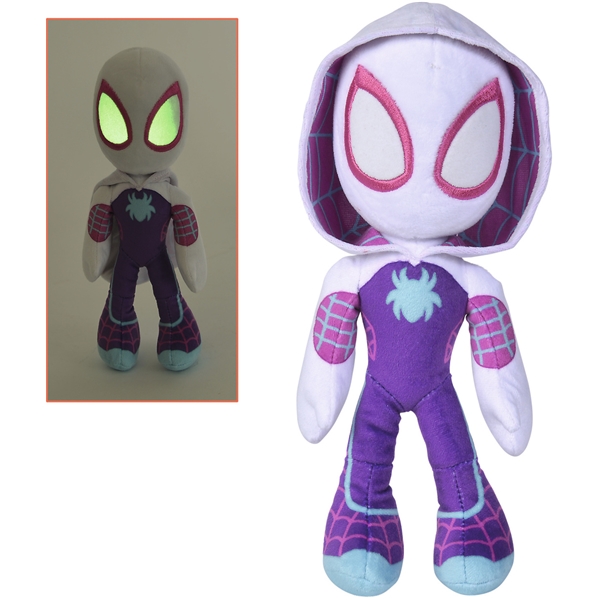 Disney Ghost Spider med Självlysande Ögon 25 cm - Mjukisar - Spidey ...